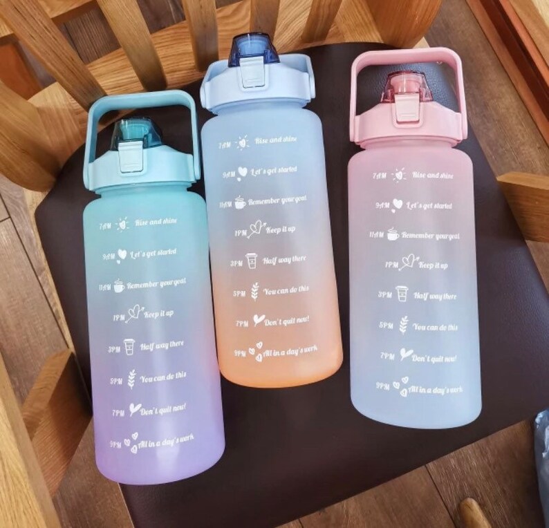 Motivational Water Bottles. Water Bottles to Motívate Your and - Etsy