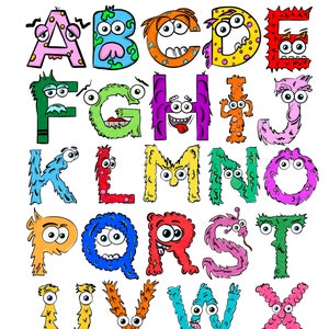 Personalized Monster Wall Art, Monster Kids Print, Kids Room Decor ...