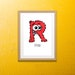 Personalized Monster Wall Art, Monster Kids Print, Kids Room Decor ...