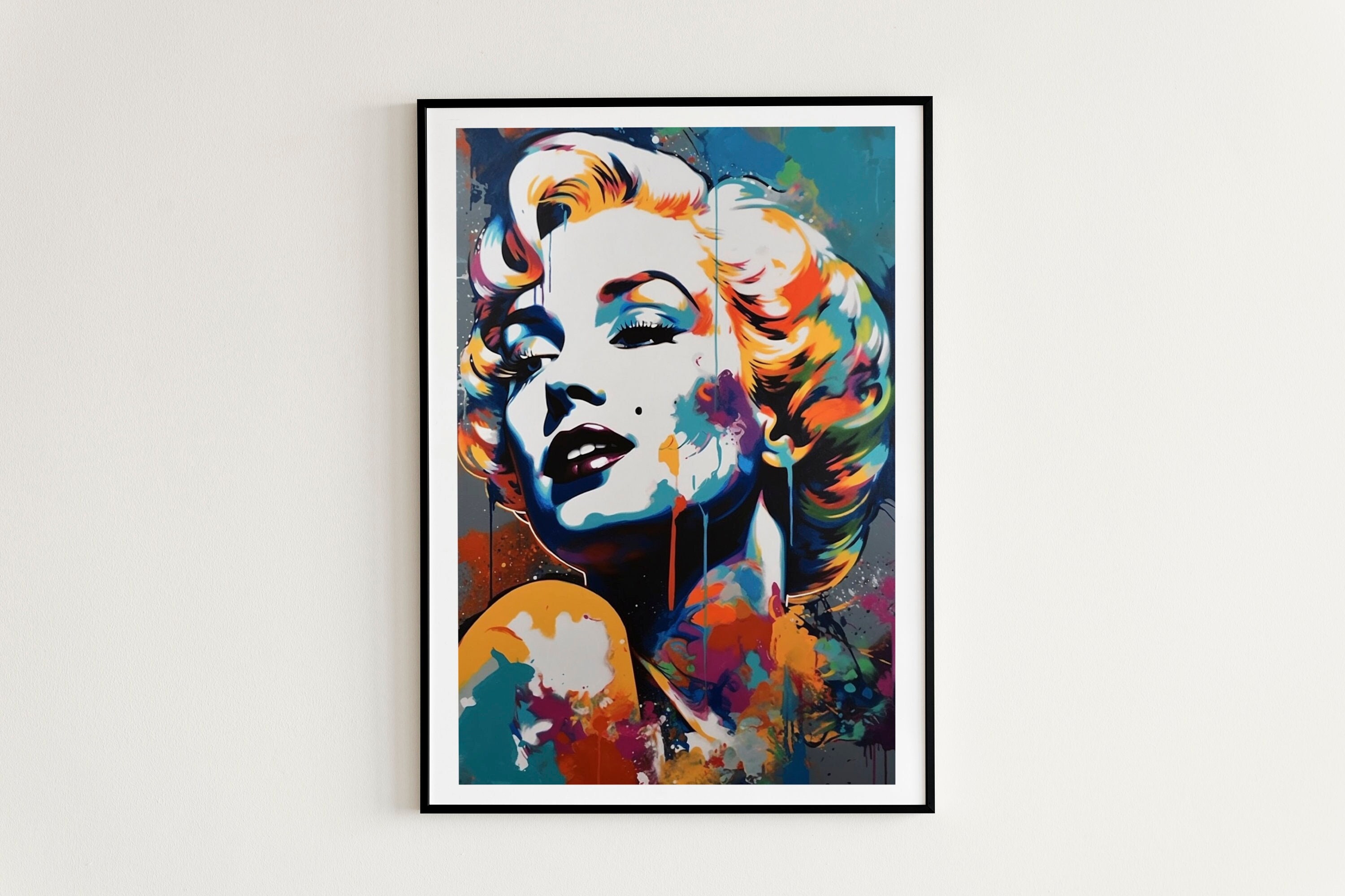 Marilyn Monroe Reimagined: A Stunning Digital Art Deco, Peter Max, and ...