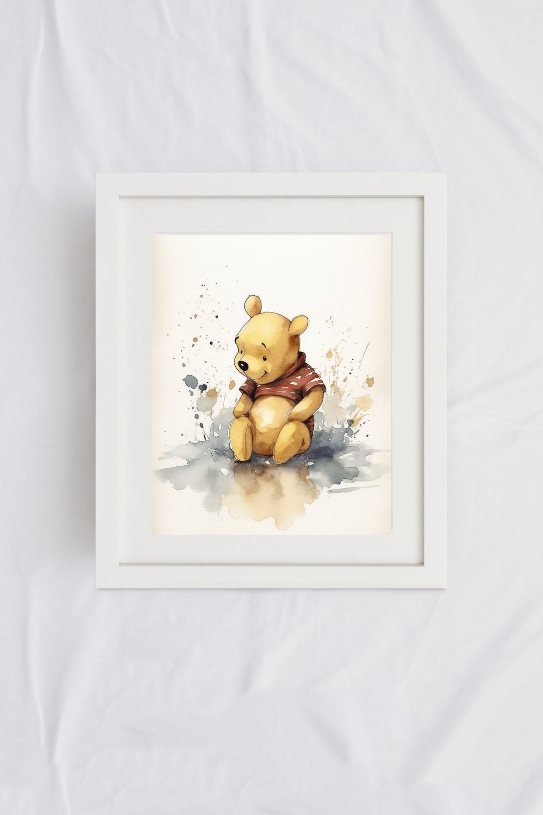Winnie the Pooh Watercolor Painting Nursery Decor Art Print Nursery ...