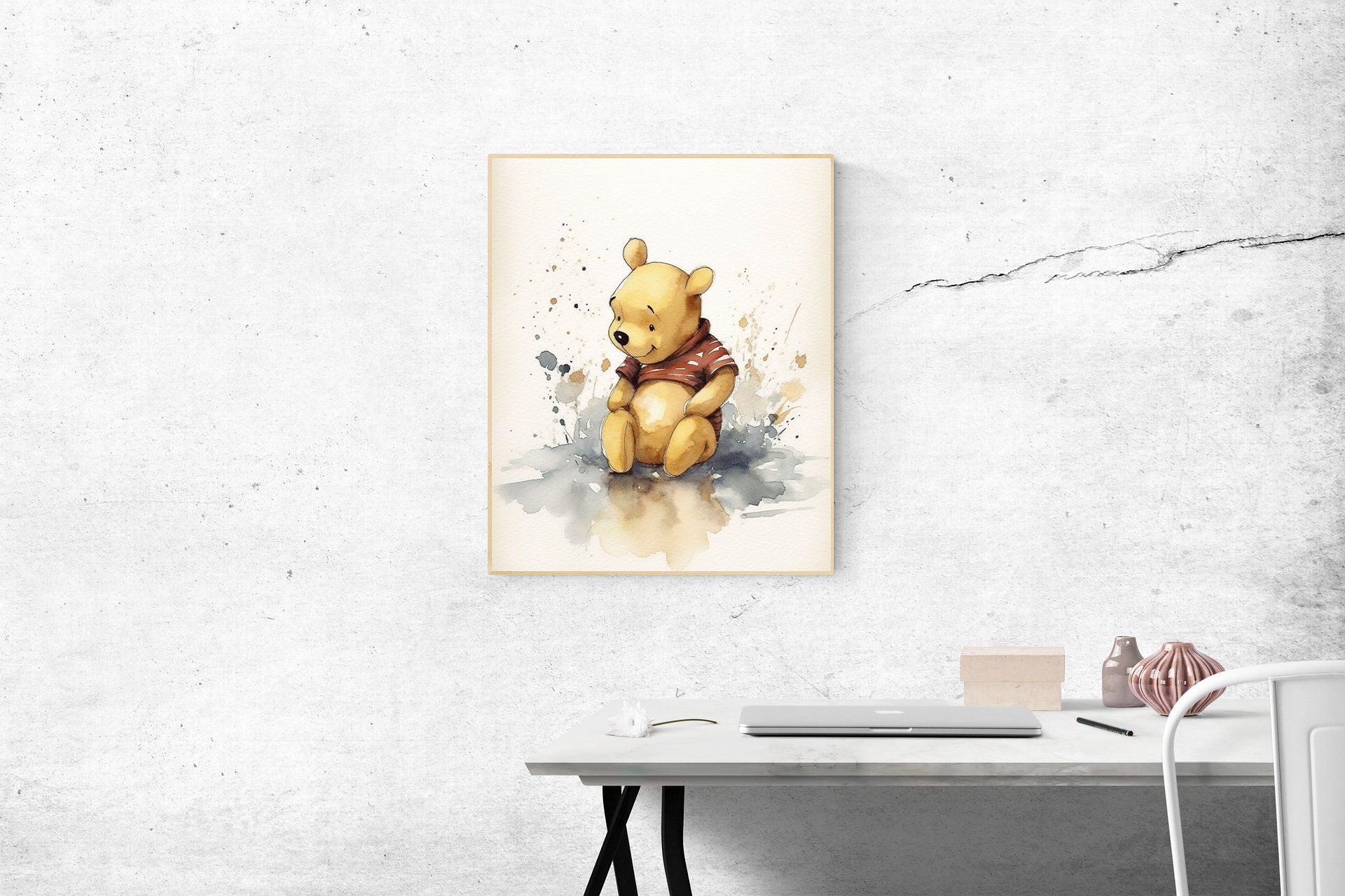 Winnie the Pooh Watercolor Painting Nursery Decor Art Print Nursery ...