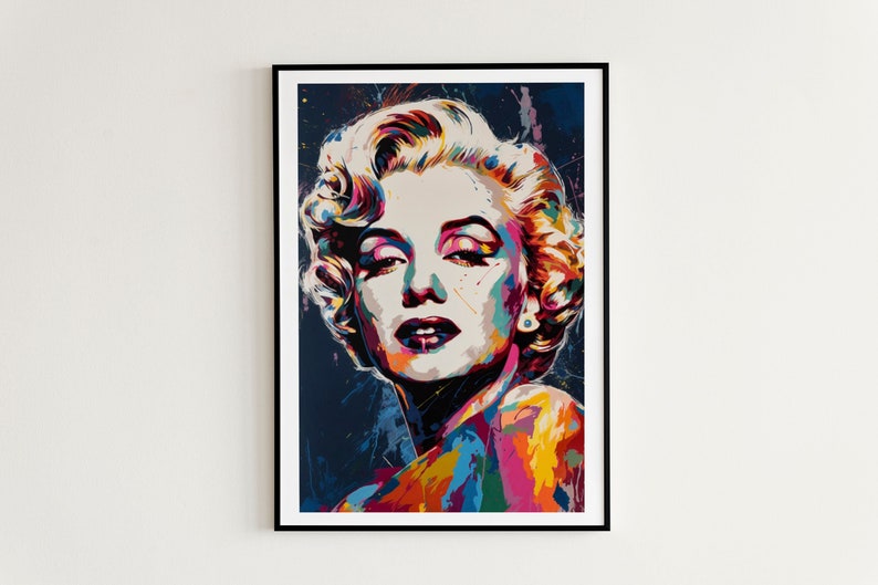 Marilyn Monroe Reimagined: A Stunning Digital Art Deco Peter - Etsy