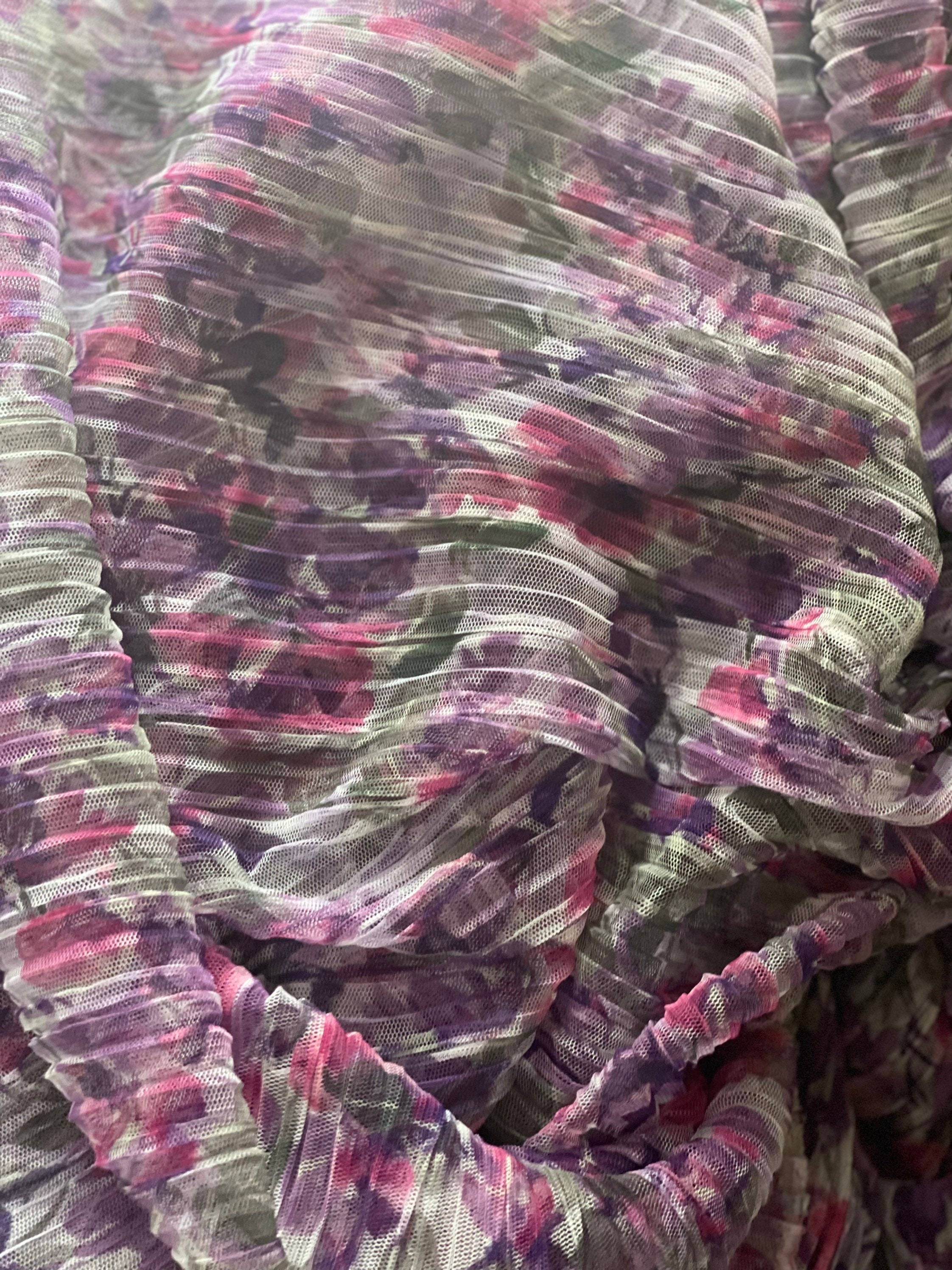 Bella Pleated Mesh Fabric - Etsy