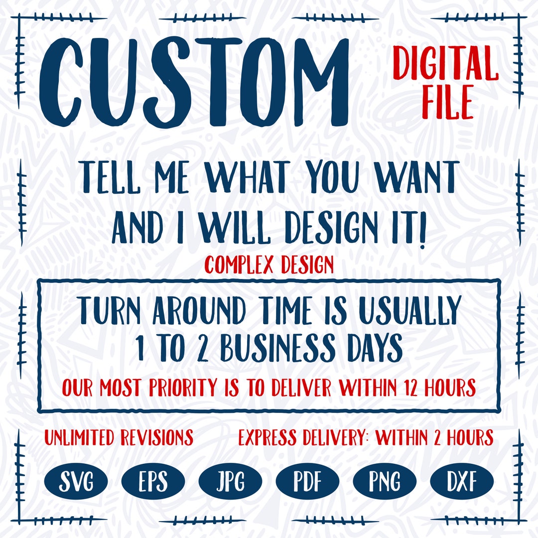 Custom SVG File for Cricut, Custom Svg File, Custom Silhouette File ...