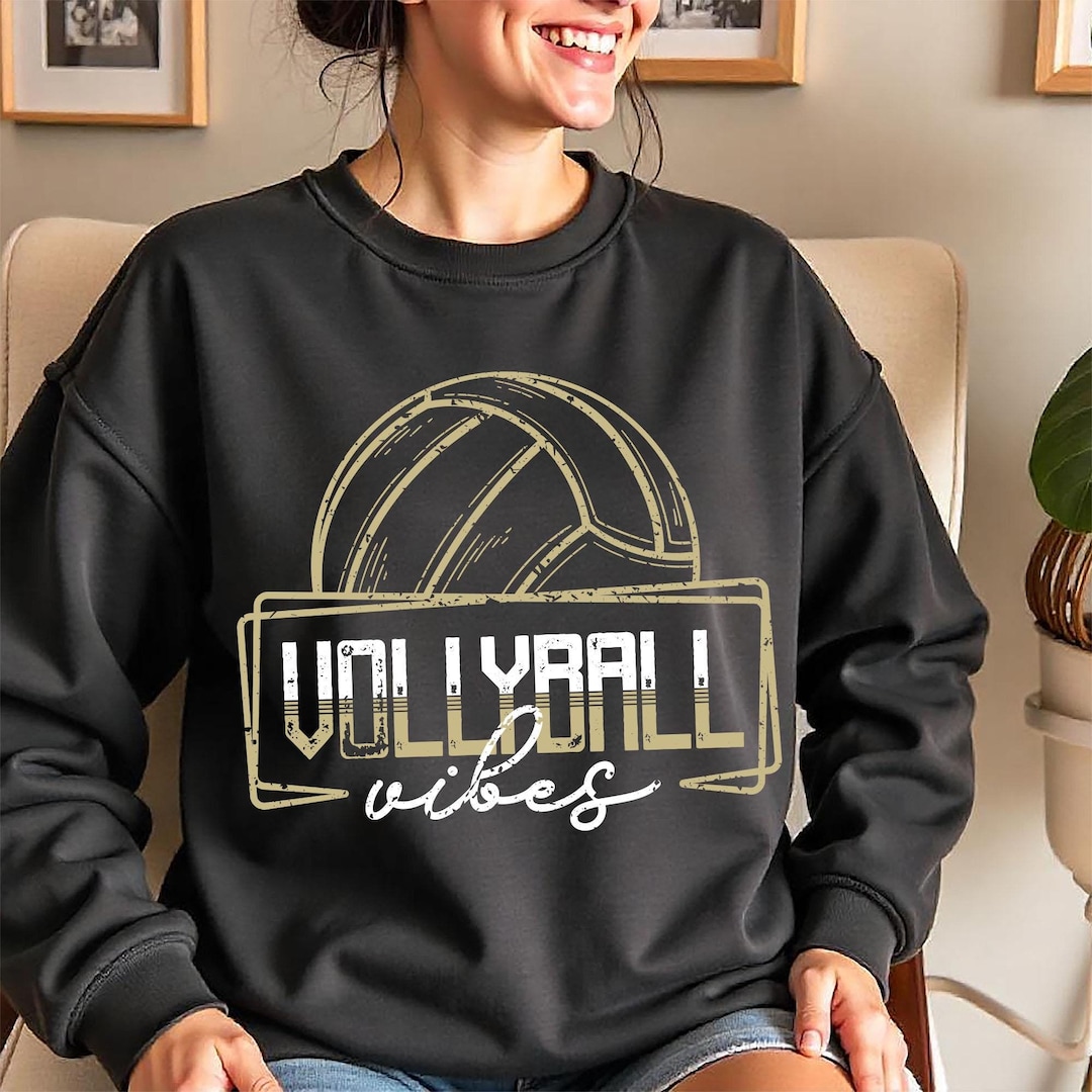 Volleyball Vibes SVG PNG, Volleyball Svg, Game Day Volleyball Svg ...