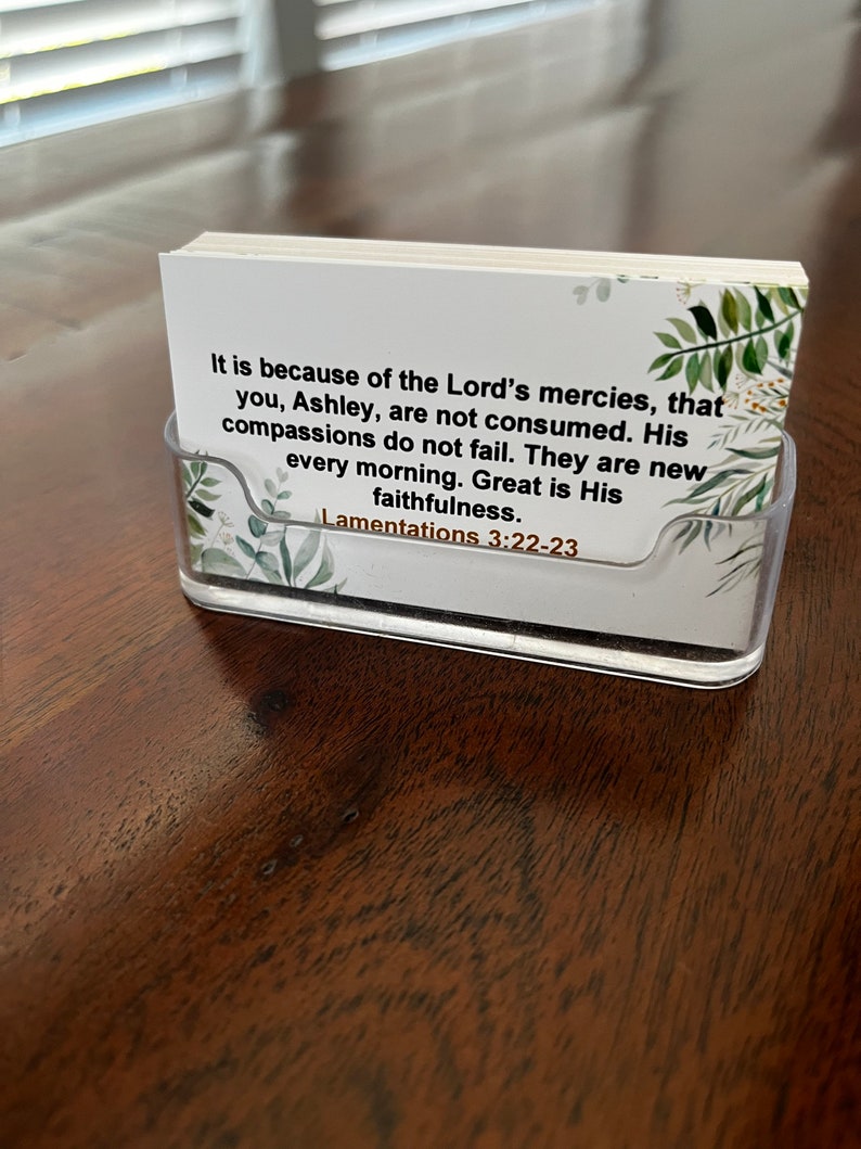 Personalized Scripture Cards - Etsy