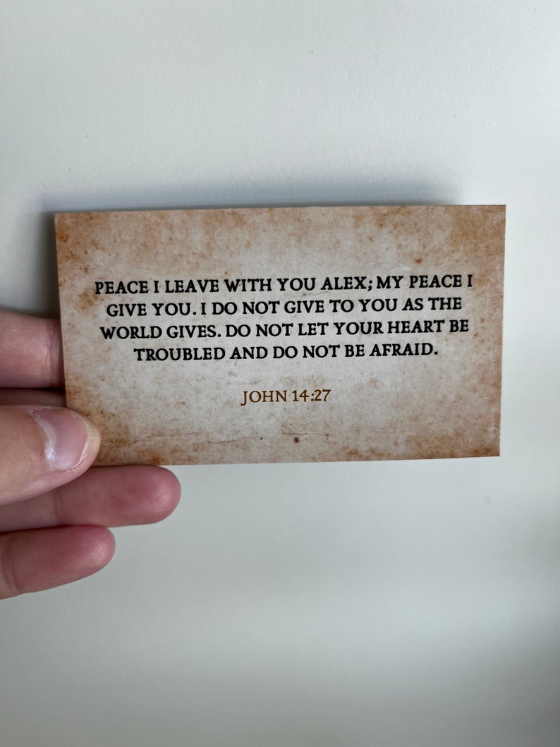 Personalized Scripture Cards - Etsy