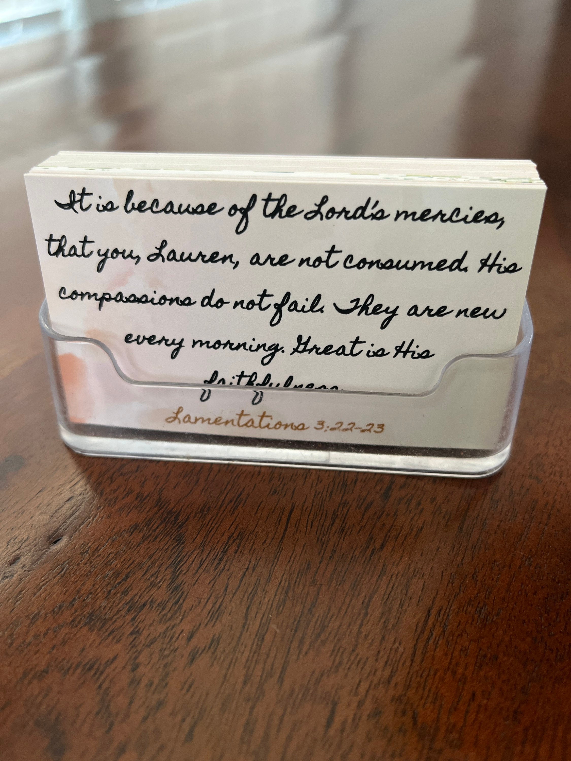 Personalized Scripture Cards - Etsy