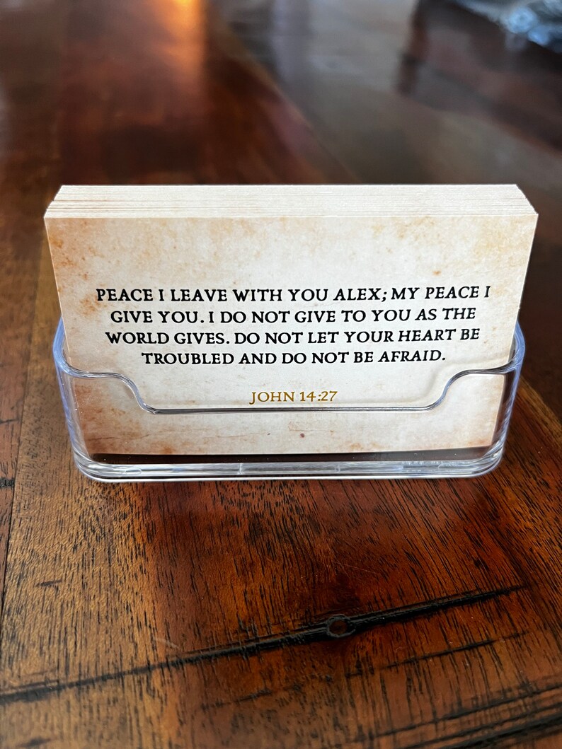 Personalized Scripture Cards - Etsy