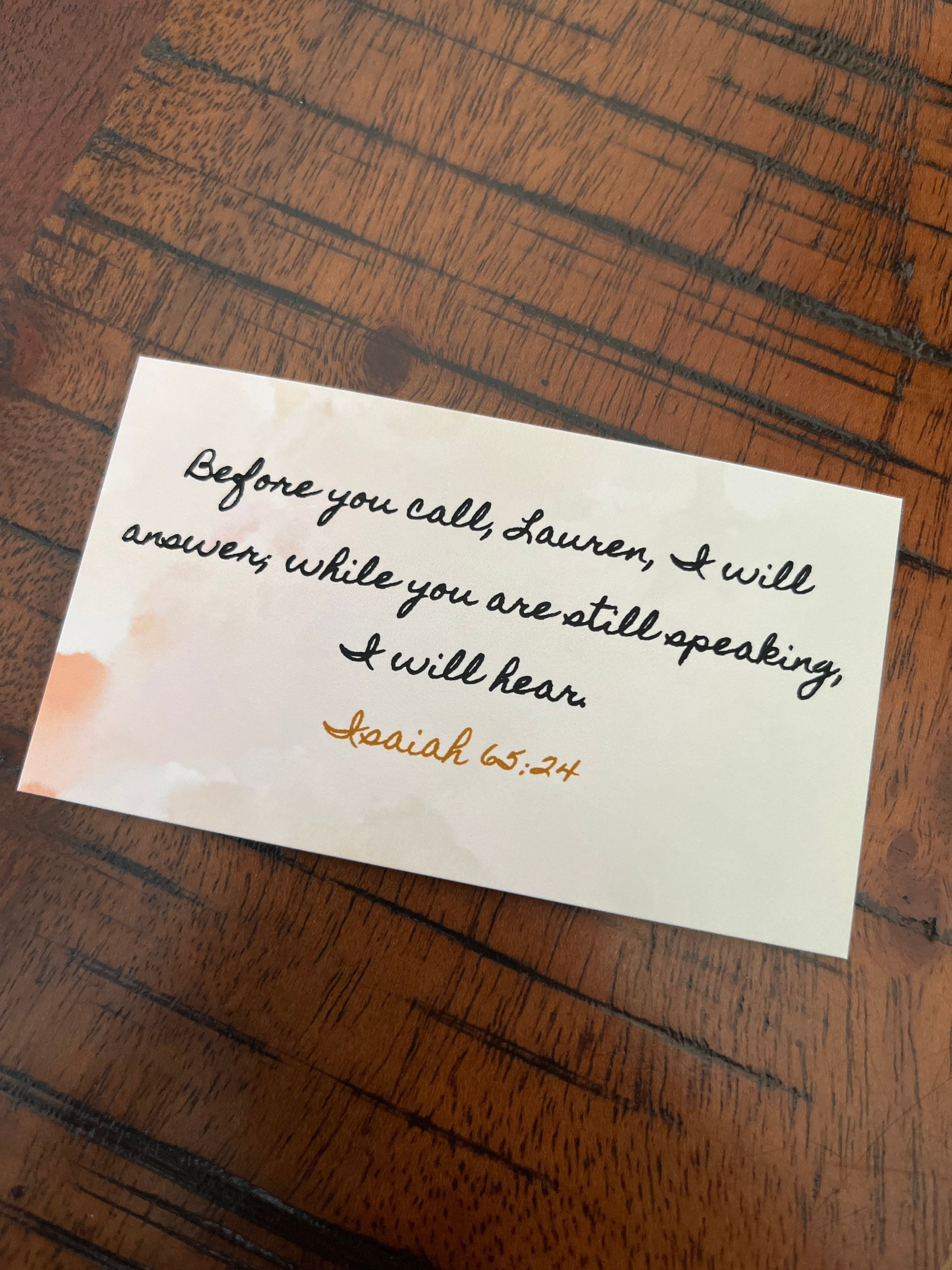 Personalized Scripture Cards - Etsy