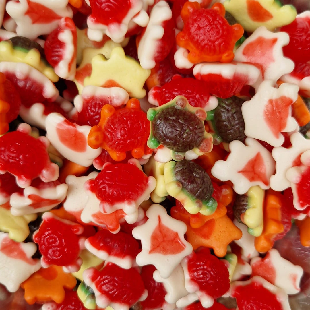 Jelly Filled Turtle Sweets- Jelly Filled Sweets - Gummy Sweets - Pick N ...