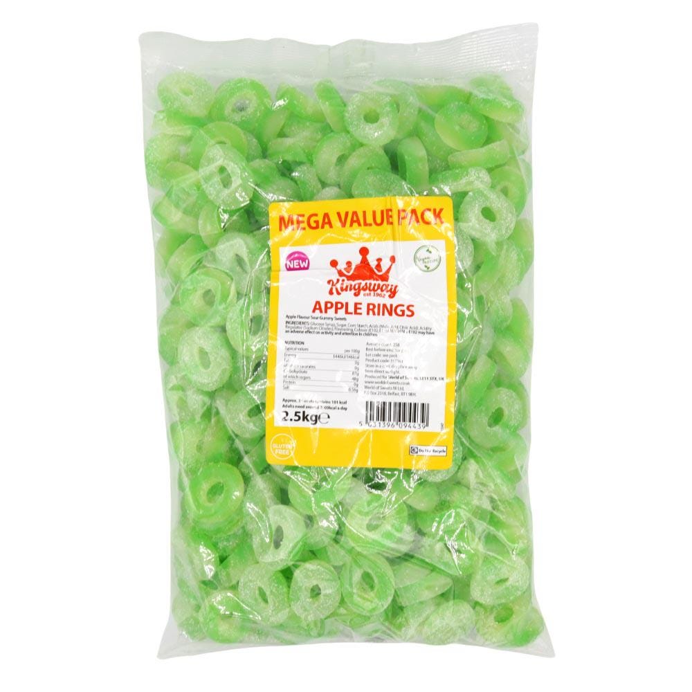Apple Rings - Apple Sweets - Fizzy Sweets - Green Sweets - Vegan Sweets ...