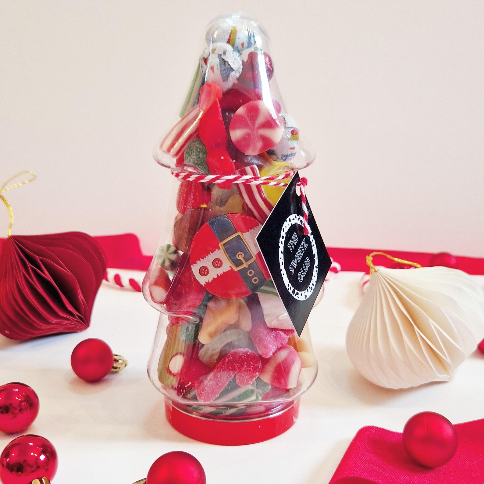 Sweet Christmas Tree Jar - Filled Sweet Jar - Christmas Sweet Jar Gift ...