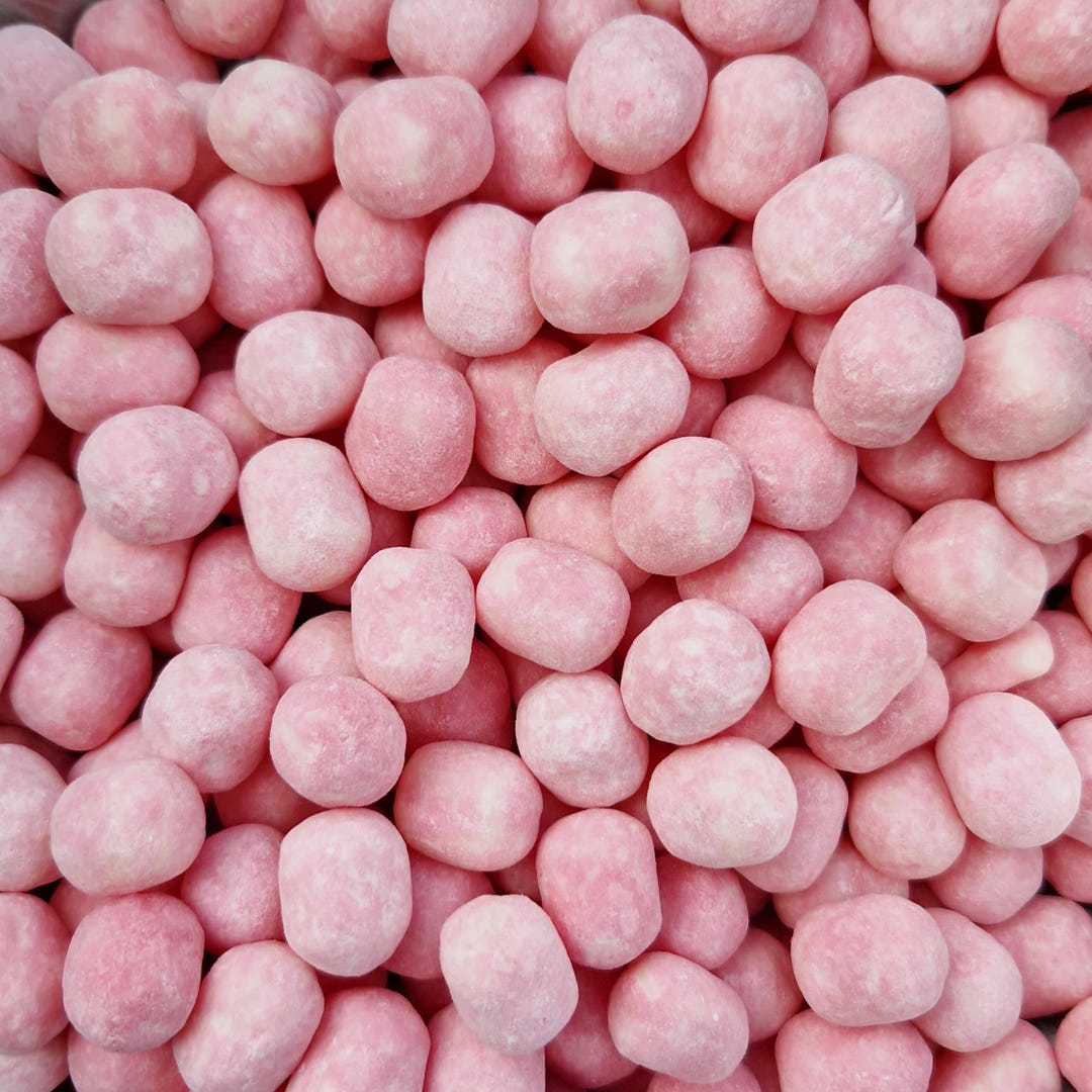 Strawberry Bonbons - Traditional Sweets - Strawberry Sweets - Pink ...