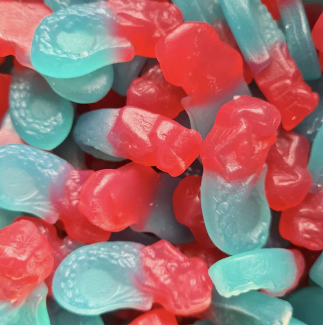100g Bubblegum Mermaids - Bubblegum Sweets - Pink Sweets - Blue Sweets ...