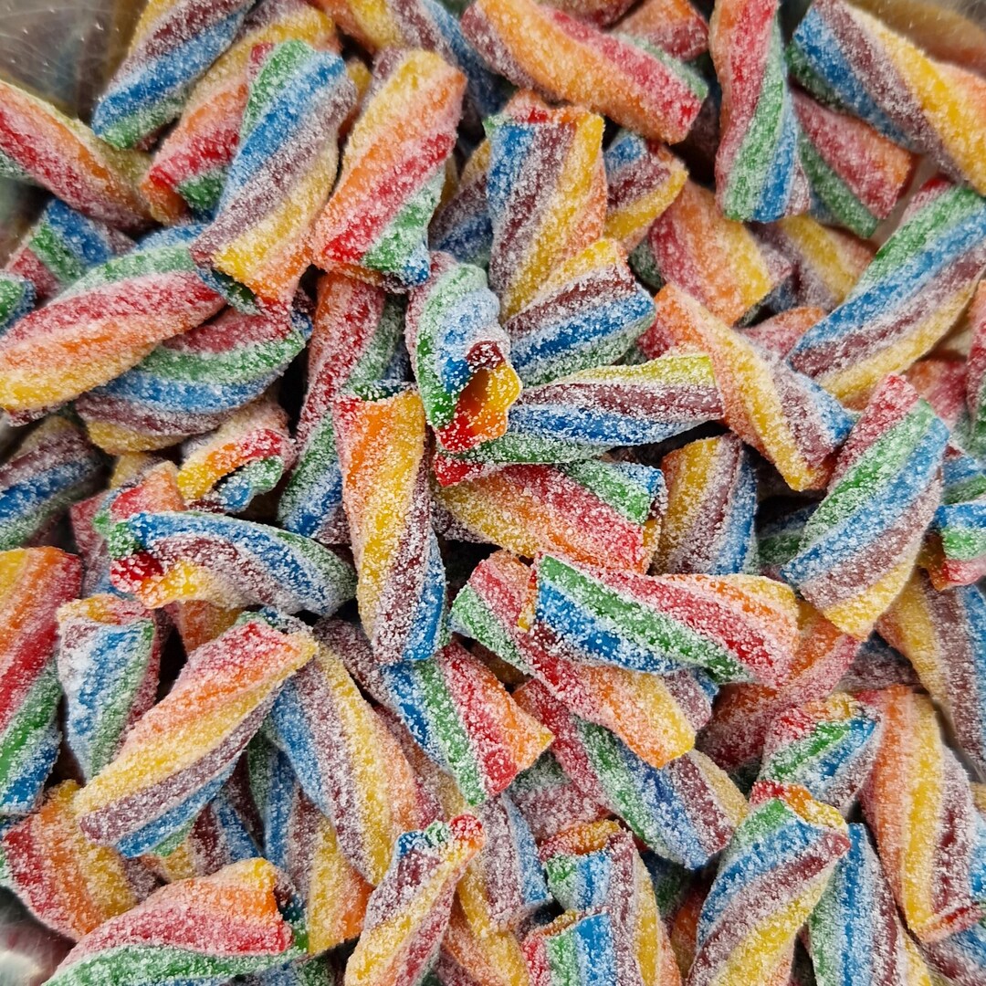 Sour Candy Shocks - Rainbow Spiral Sweets - Fizzy Sweets - 1kg Pick N ...