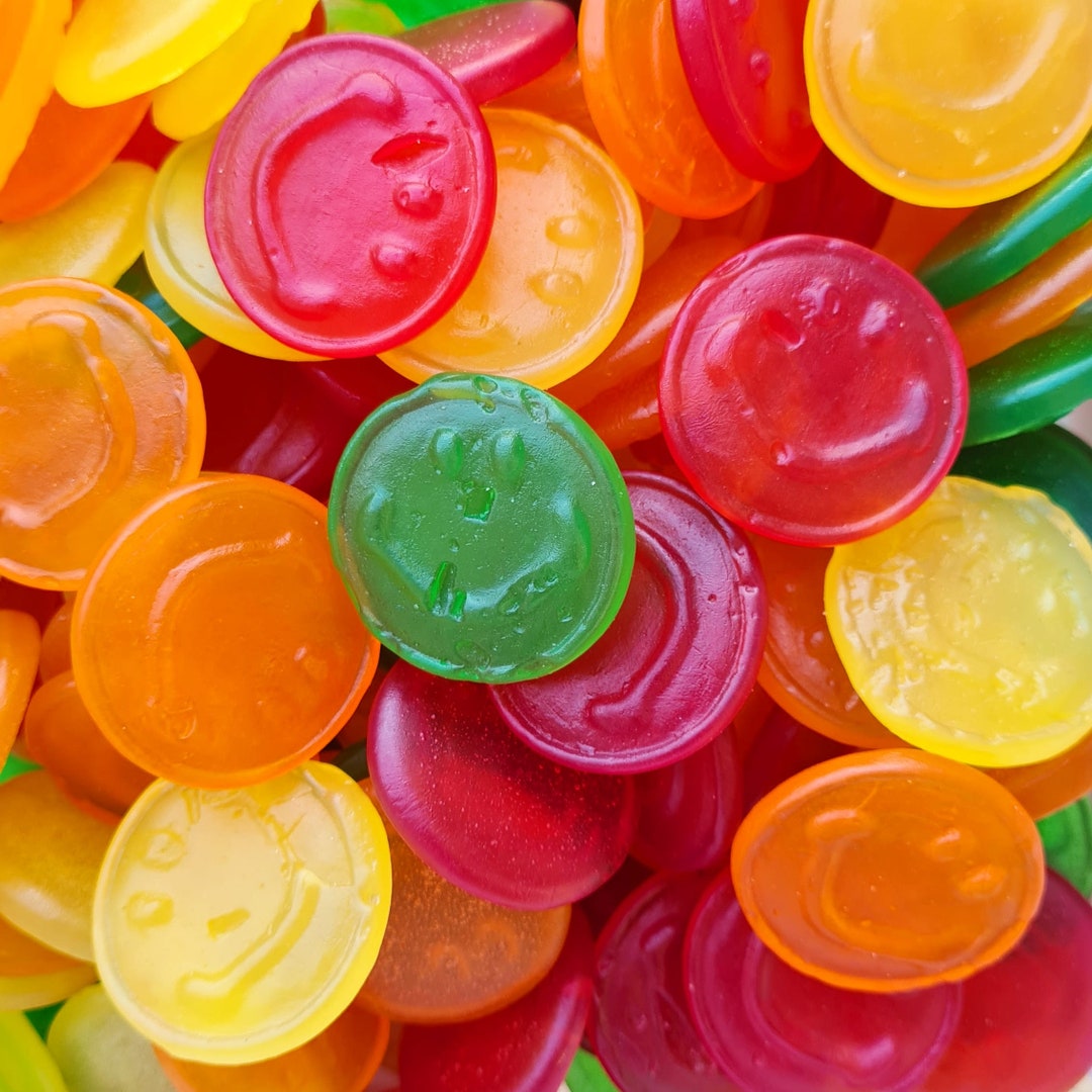 Happy Smile Sweets Smiley Face Sweets Rainbow Gift Gummy - Etsy UK
