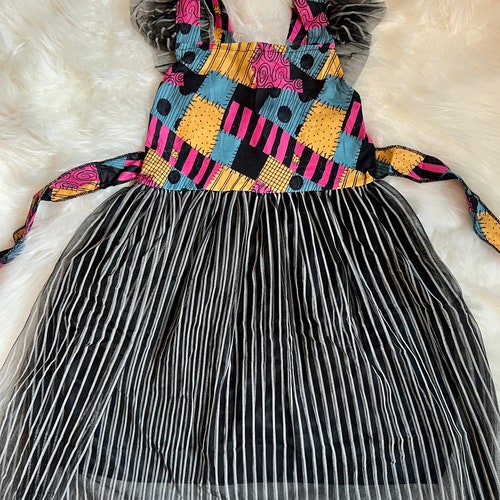 Sally Patchwork Mini Skater Skirt Nightmare Cosplay Before - Etsy