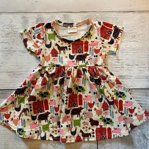Barnyard Sundress Farm Animals Dress Farm Animal Birthday - Etsy