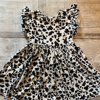 NEW Handmade Elegant Animal Cow Print Summer Halter Dress Custom Size ...
