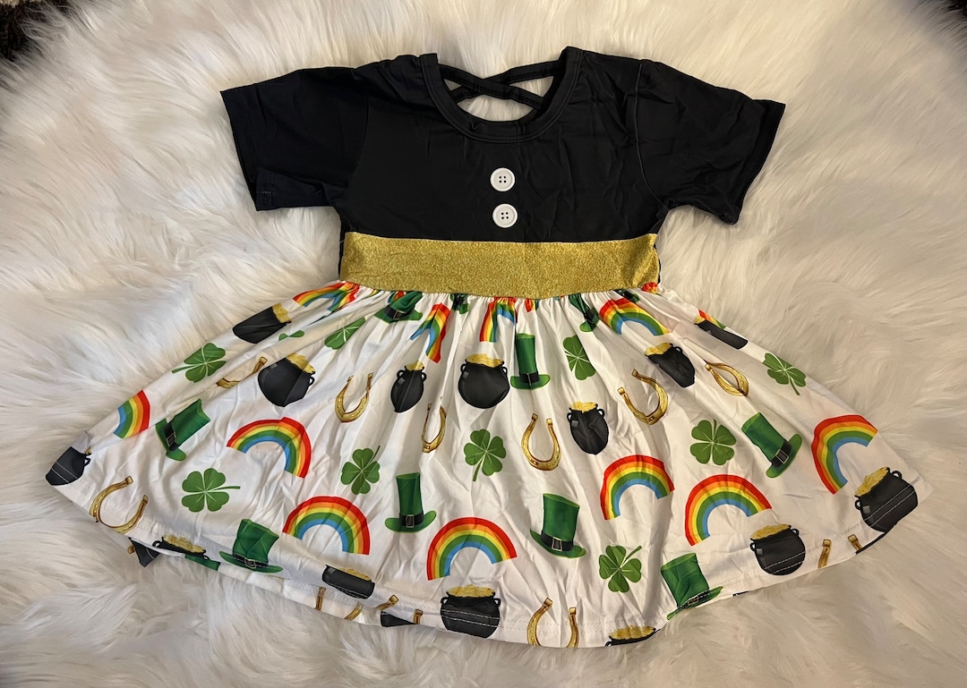 St. Patrick Shamrock Twirly Dress - Etsy