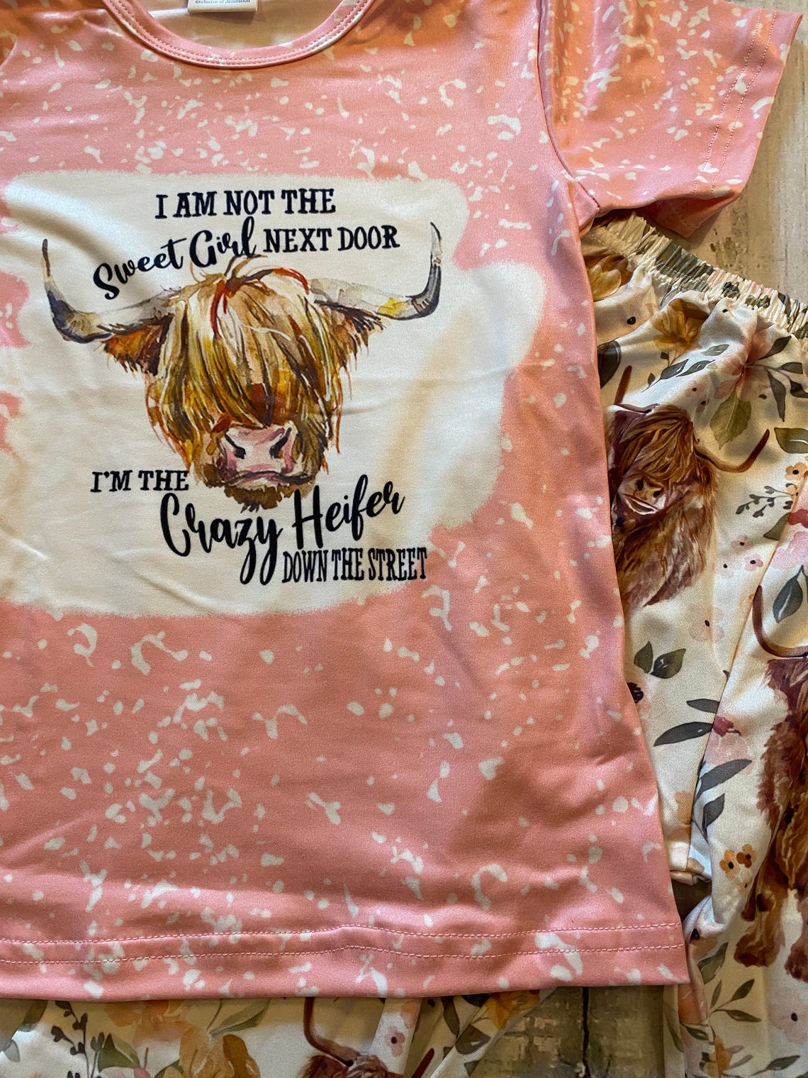 Highland Cow Top and Pants Set - Etsy