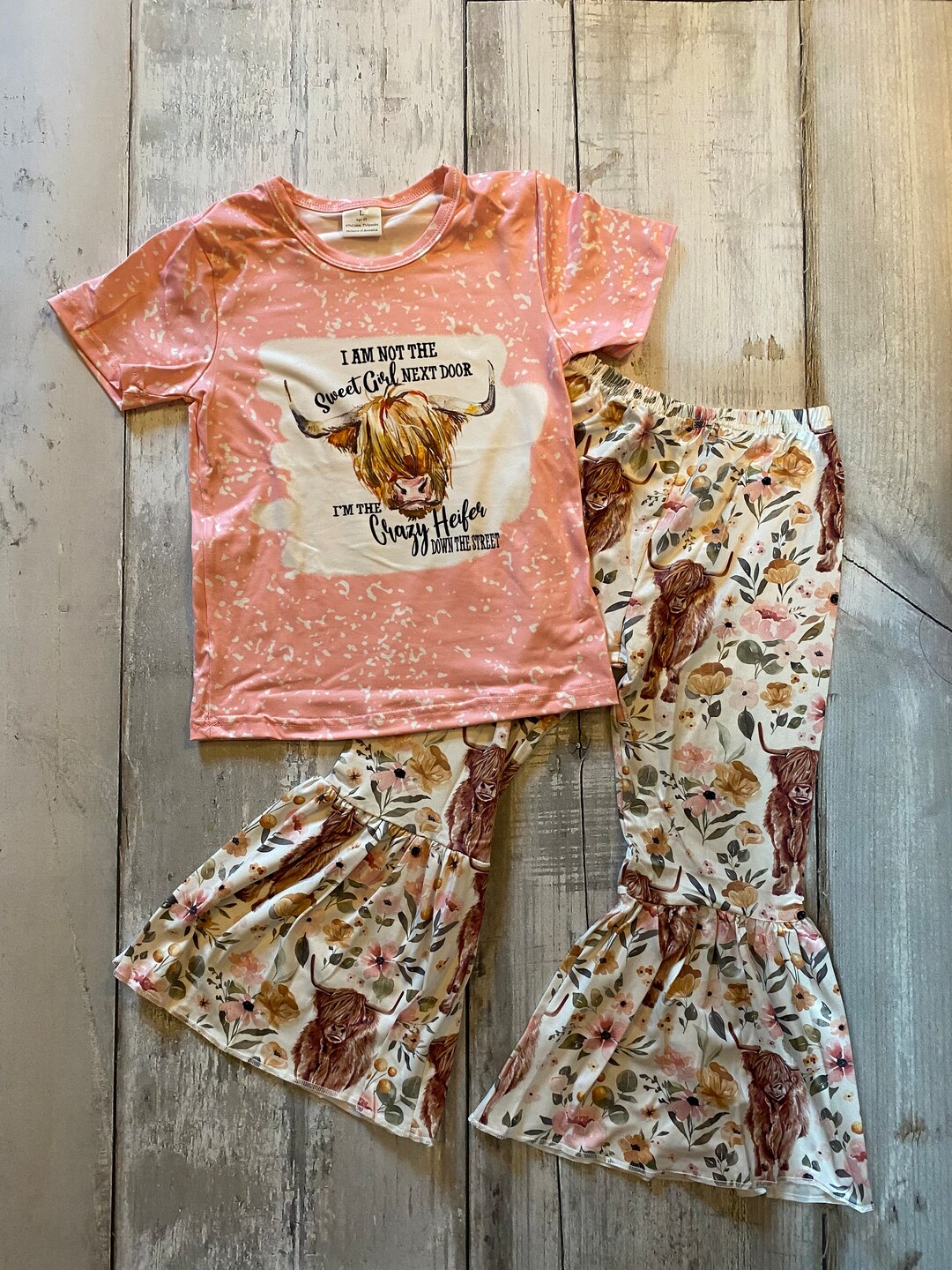 Highland Cow Top and Pants Set - Etsy