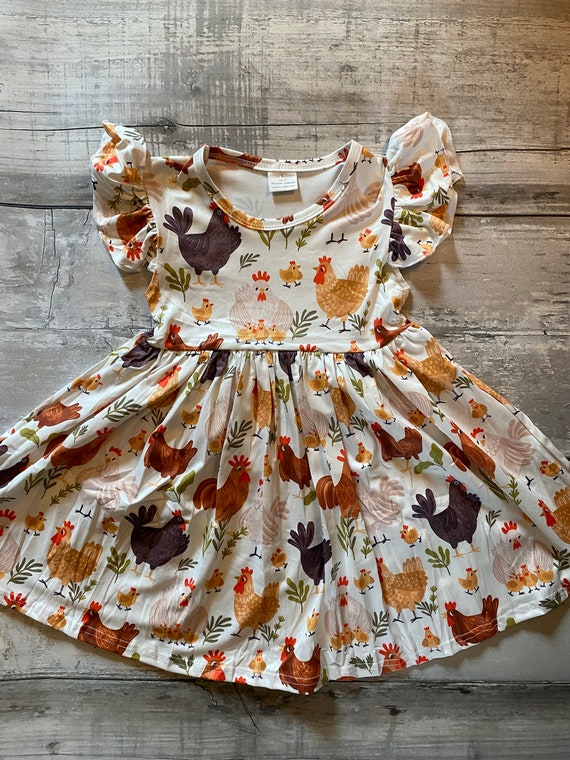 Chicken Twirly Dress - Etsy