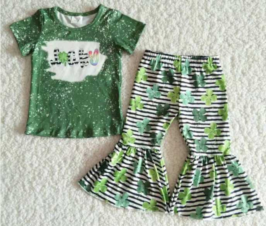 Shamrock Green Girl St. Patrick Girl Outfit - Etsy
