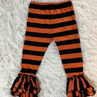 Halloween Candy Corn Striped Leggings Kids Pants Polka Dot Cosplay ...