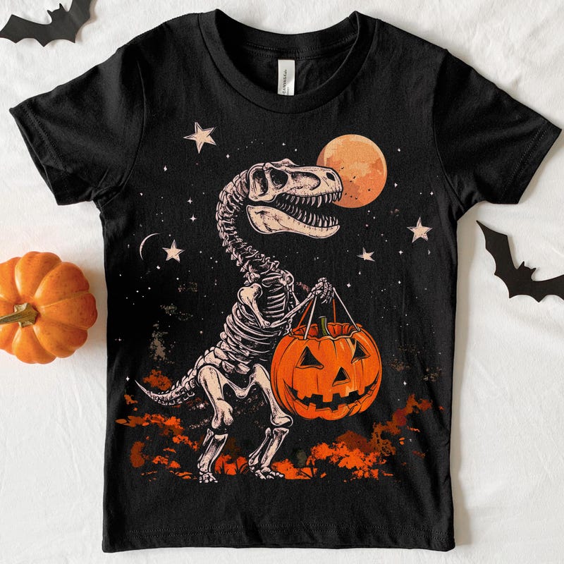 Trex Skeleton Tee - Etsy