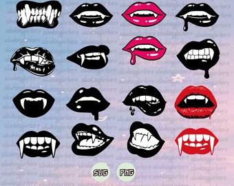 Vampire SVG, Halloween Svg, Halloween Vampire Lips Svg, Drip Svg, Svg ...