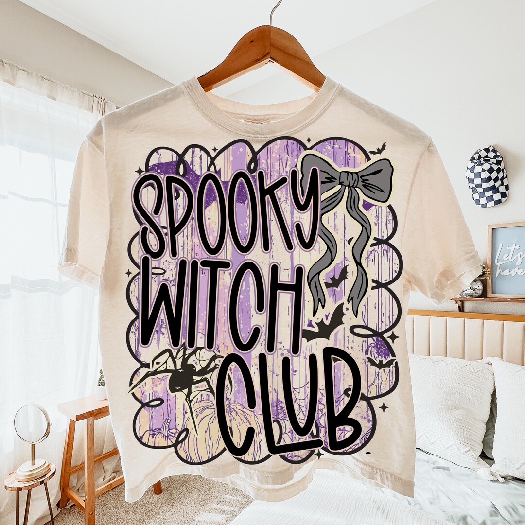 Spooky Witch Club Png, Retro Halloween Png, Trending Png, Gothic Png ...