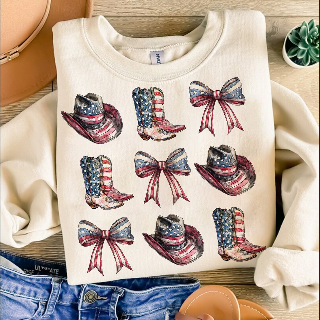 Coquette 4th of July Png, 4th of July Png, Fourth of July PNG, Western ...