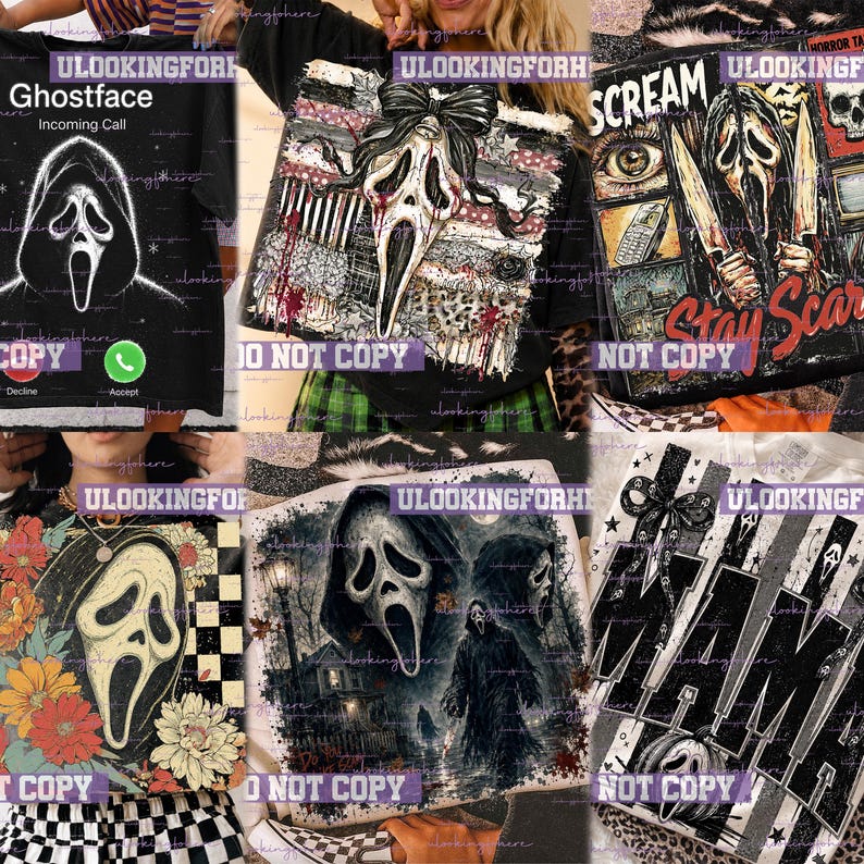 Viral Horror Bundle Png, Vintage Halloween Scary Movie, Halloween ...