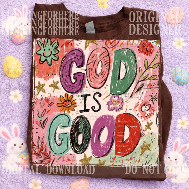 Preppy God is Good PNG Sublimation Design, Easter Png, Bible Verse Png ...