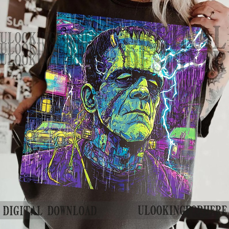 Frankenstein Monster Png, Vintage Halloween Ghost Png, Halloween Horror ...