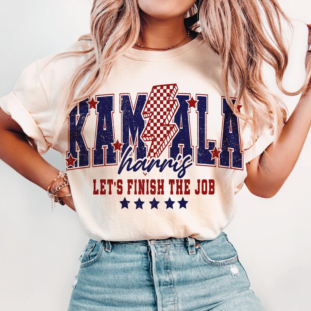 Kamala Harris Let's Finish the Job Png , Kamala Harris President 2024 ...
