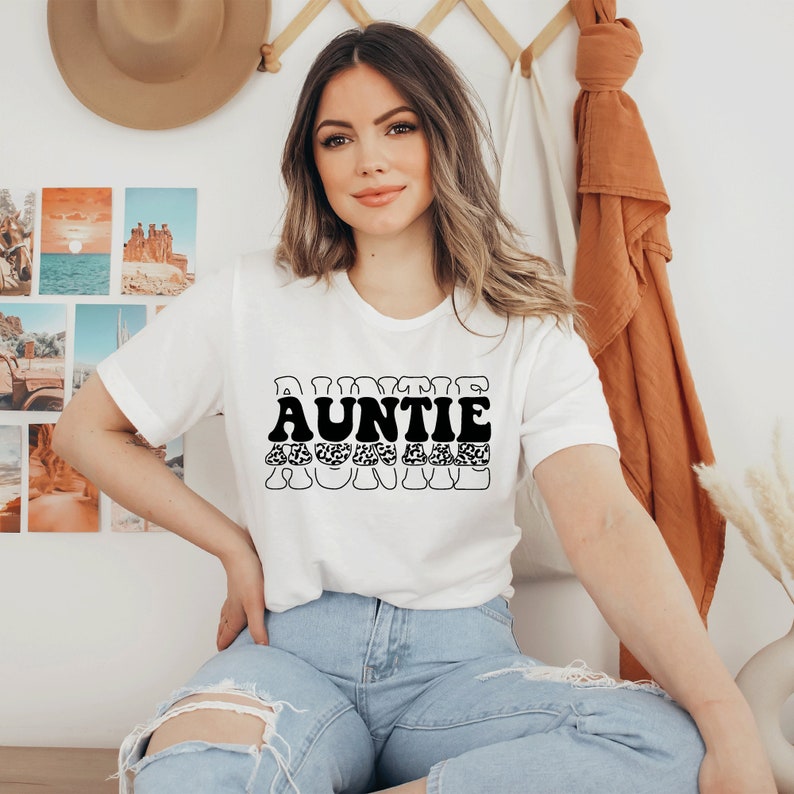 Auntie Svg Printable Leopard Print Svg Aunt Life Svg Retro - Etsy