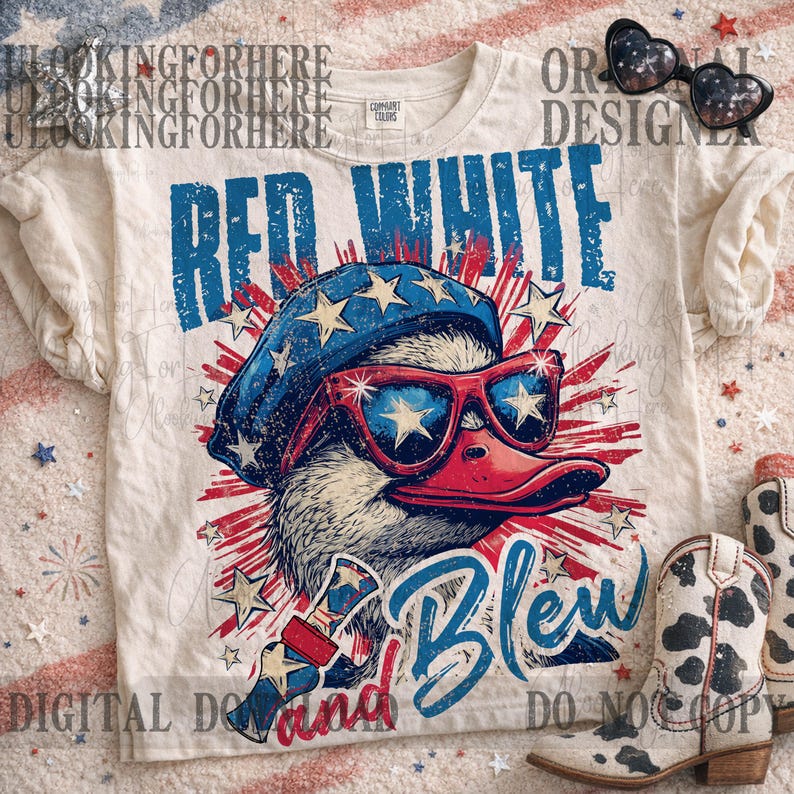 Duck 4th July Png | Red White & Blue Png Duck Call, Boys Independence ...