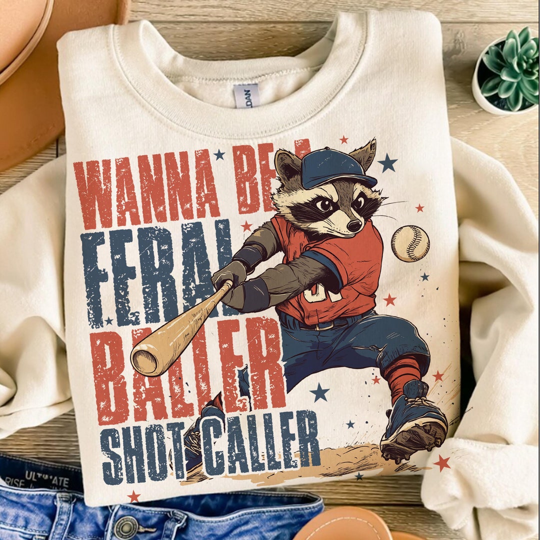 Wanna Be a Baller Shot Caller Png Retro Baseball Shirt Design Funny ...