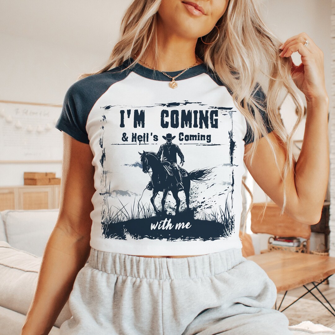 Western I'm Coming & Hell's Coming With Me Digital Png, Western Png ...