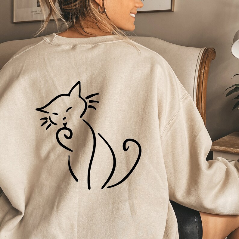 Cat Line Artcat Bundle Svgcat Svgkitty Svgcute Cat SVG - Etsy