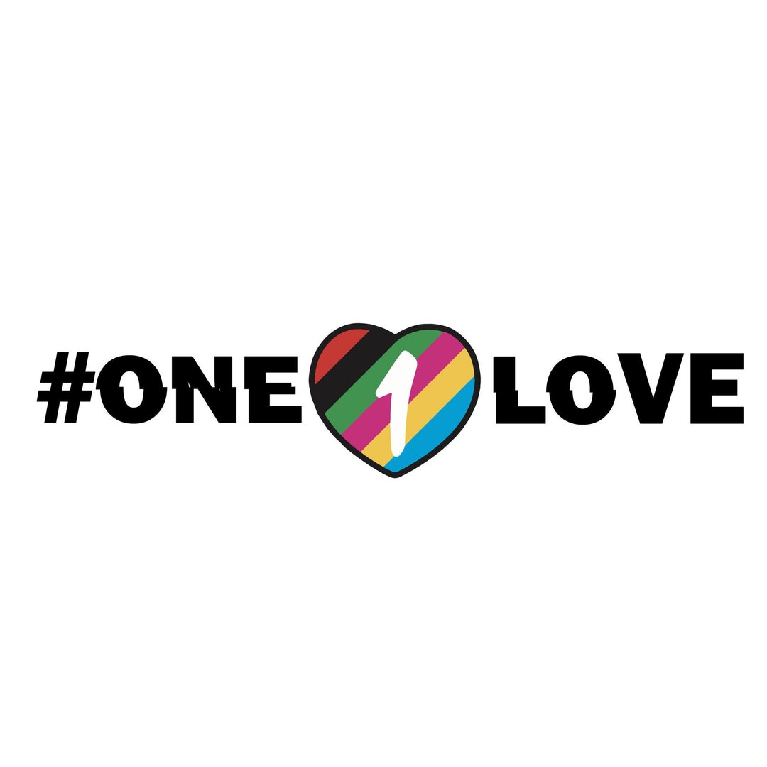 One Love Pride Svg-one Love Soccer-one Love World Cup One Love - Etsy