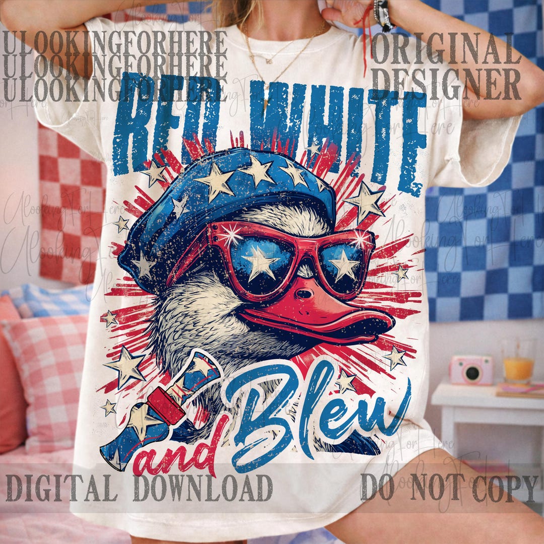 Duck 4th July Png | Red White & Blue Png Duck Call, Boys Independence ...