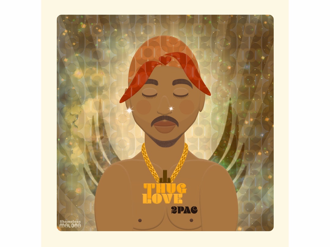 2pac Shakur Art Download Tupac Digital Wall Art 2 Pac Gifts Thug Life ...