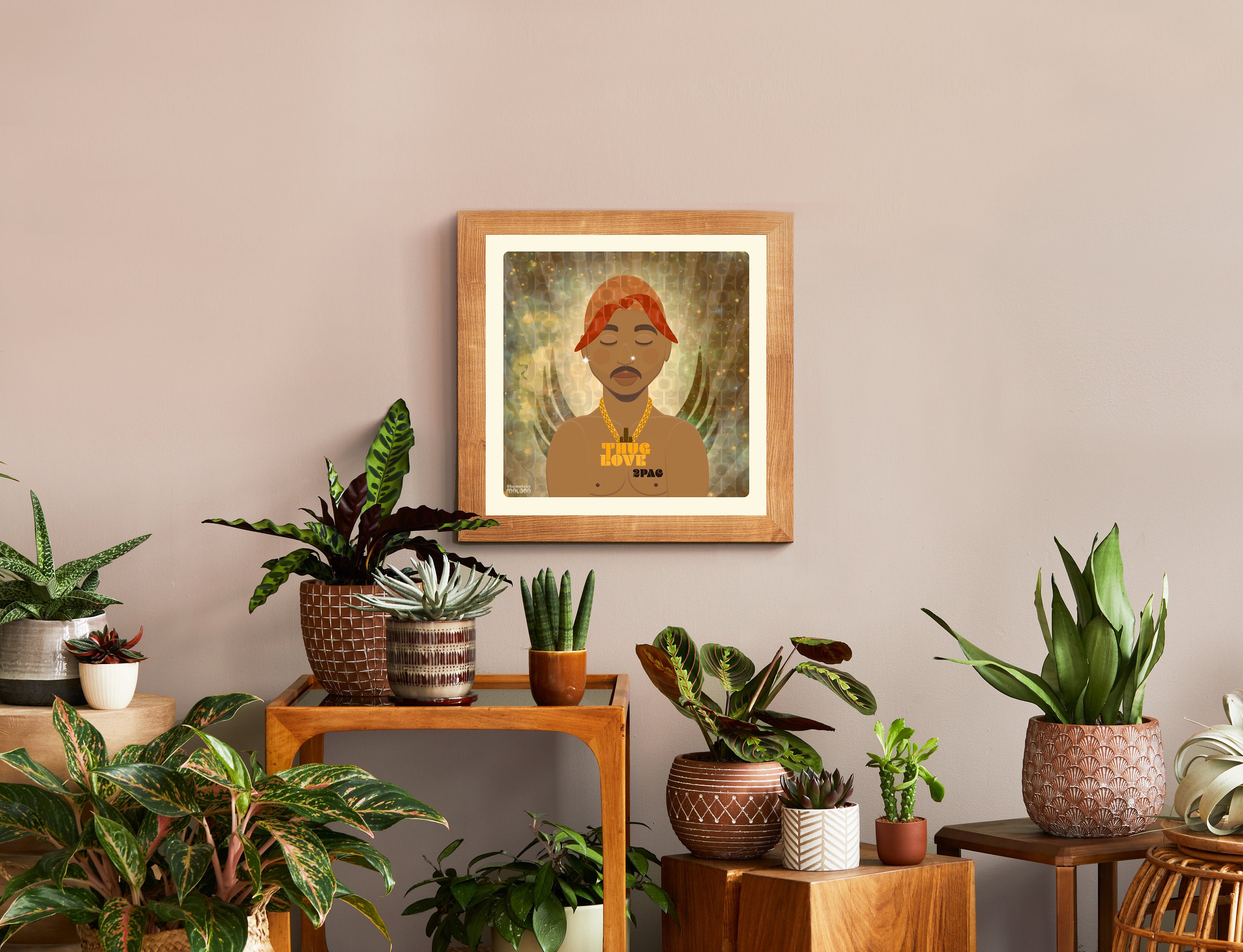 2pac Shakur Art Download Tupac Digital Wall Art 2 Pac Gifts Thug Life ...