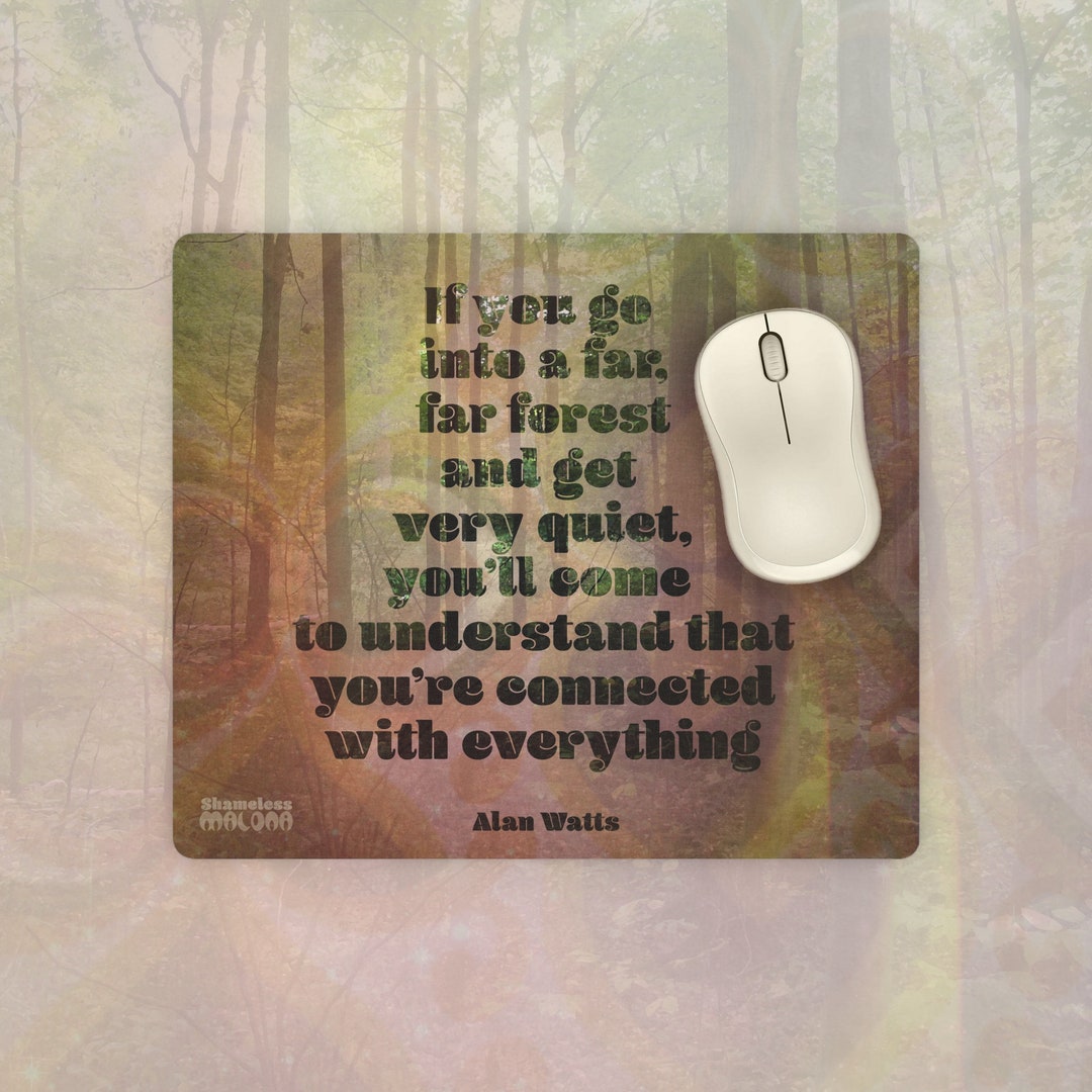 Alan Watts Mouse Pad Home Office Décor Alan Watts Cute Mousepad Alan ...