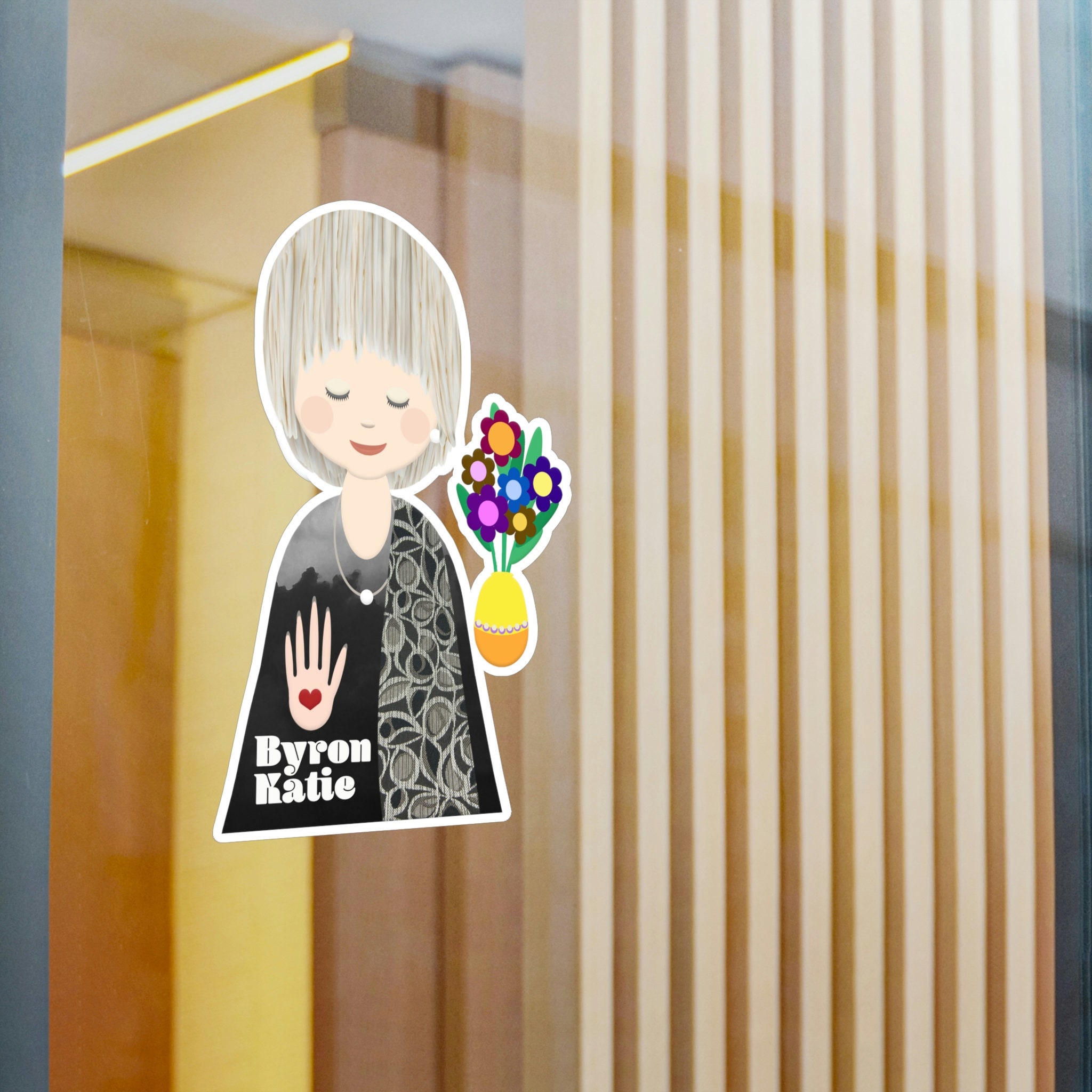Byron Katie Sticker Laptop Decals Cute Byron Katie Art Gift - Etsy